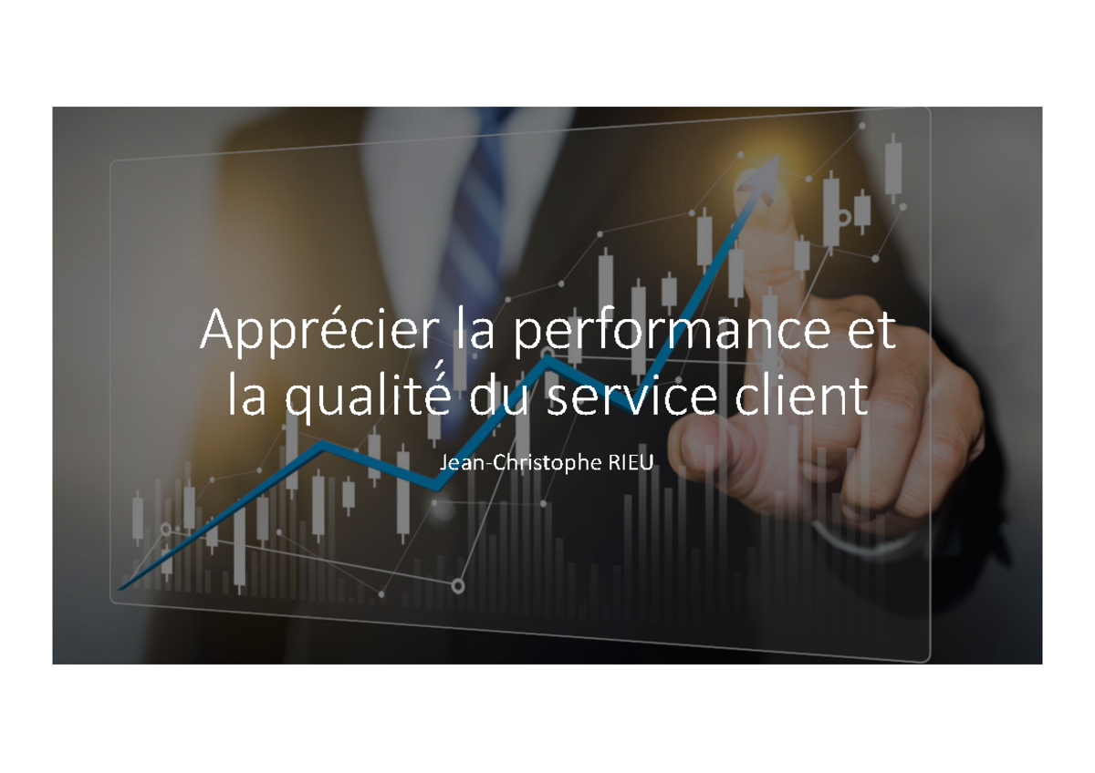 Évaluation de la Performance et Qualité du Service Client - 06 - Studocu