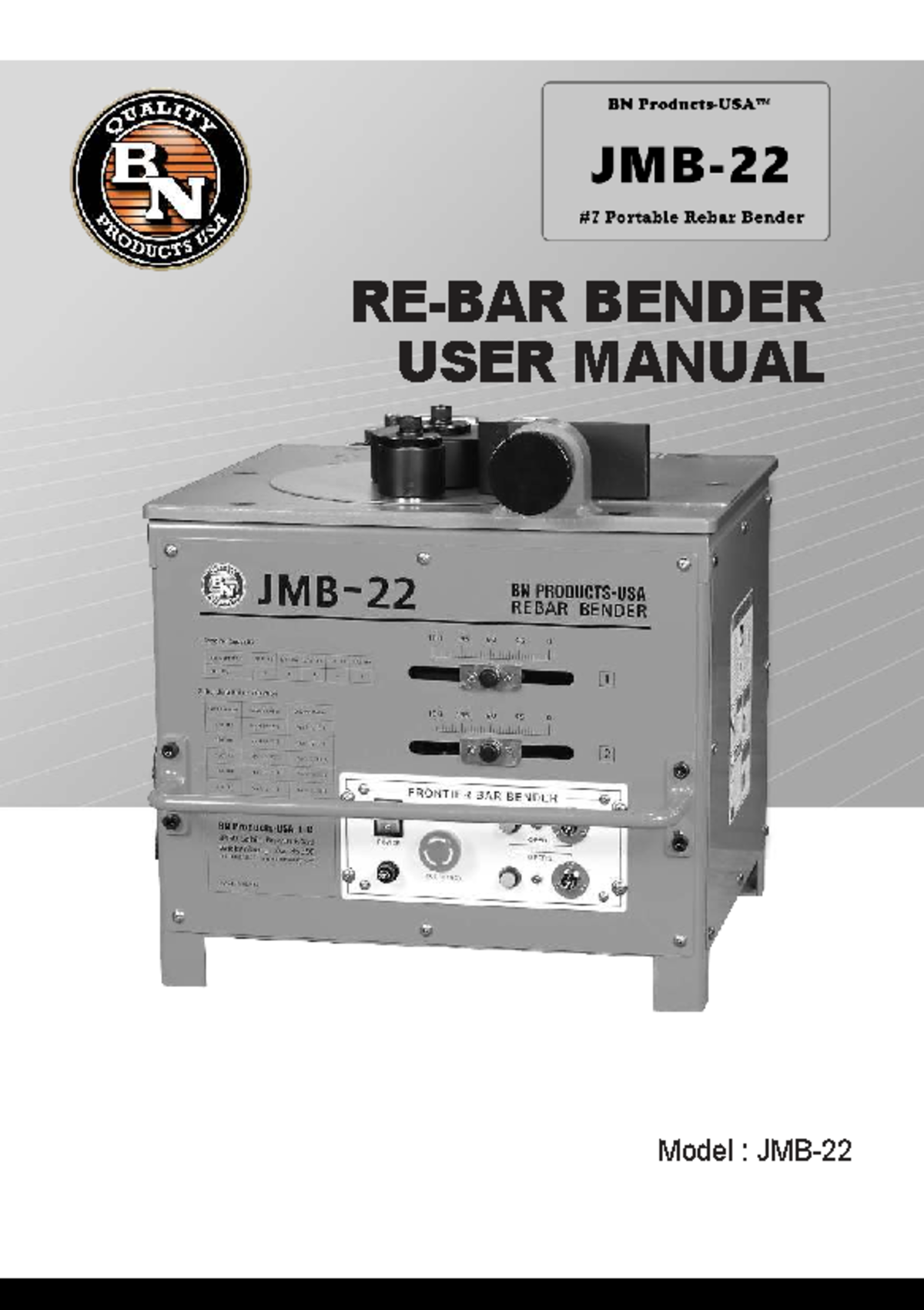 JMB 22 Bender User Manual - Safe Operation & Maintenance Guide - Studocu
