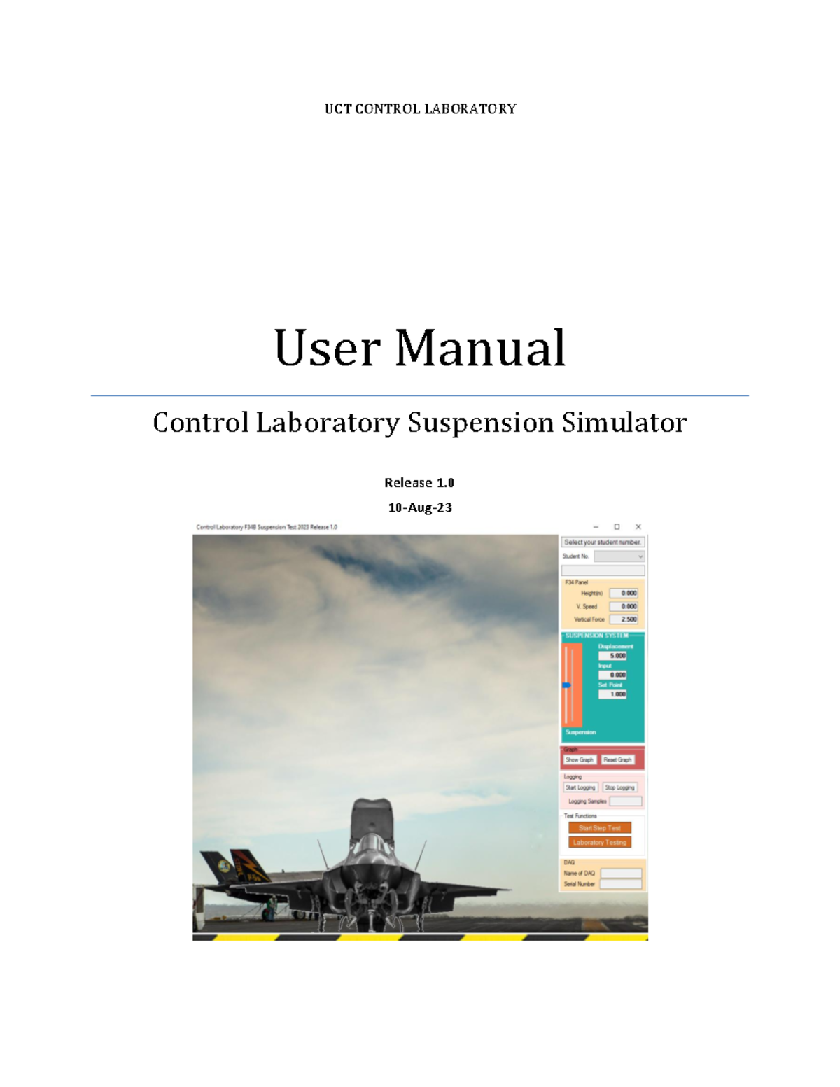 Lab 1 User manual - This a lab guide. Very useful for control labs ...