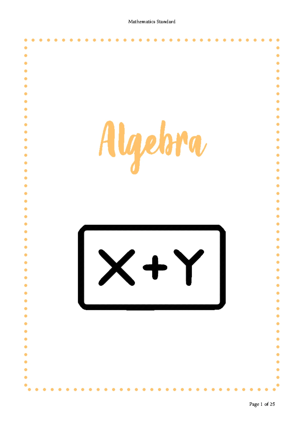 Annotated reference sheet 2020ver - Mathematics Standard 1/2 Reference ...