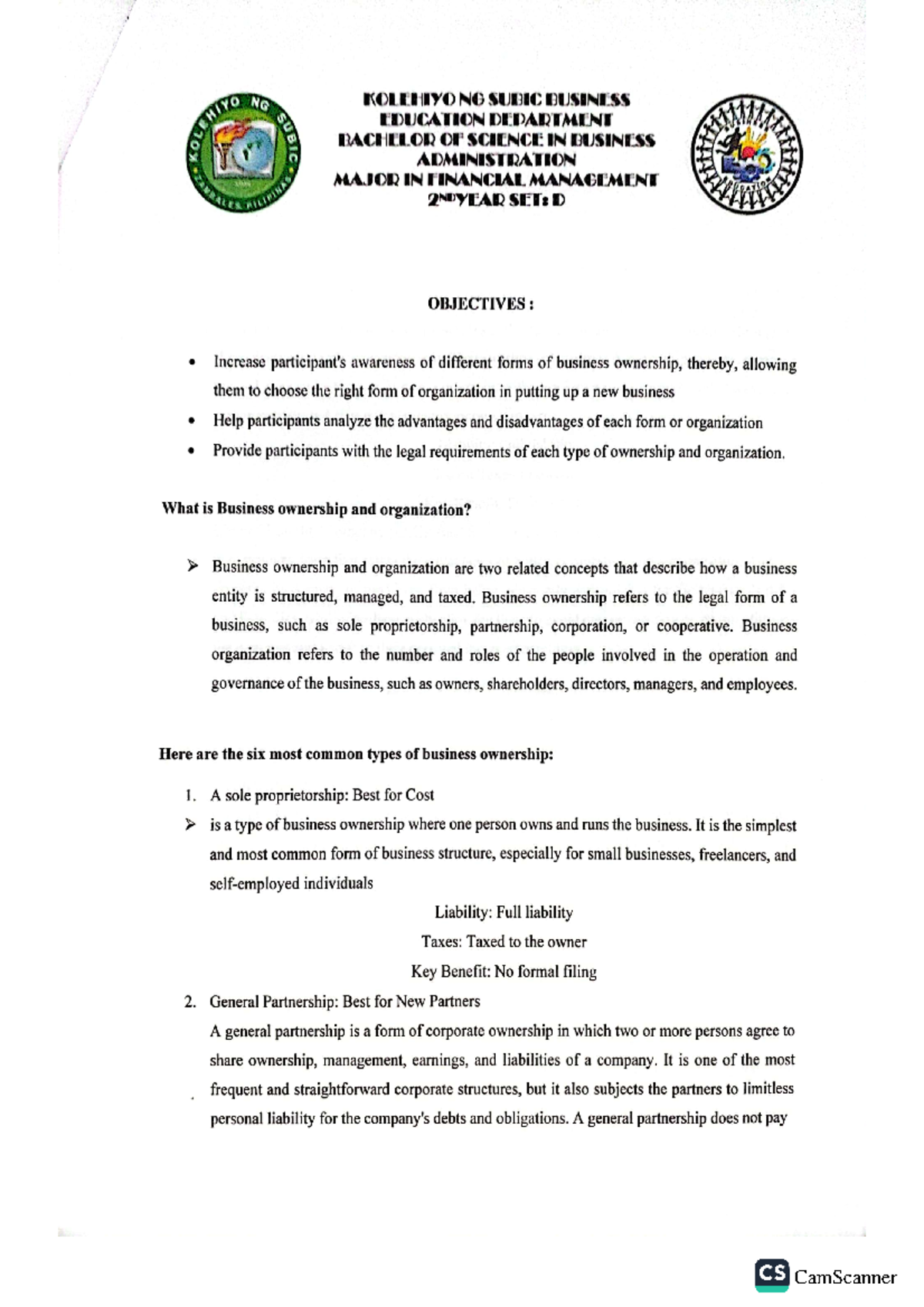 Entrep Mind Chapter 5 - Bachelor of Science in business administration ...