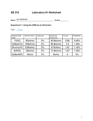EE 210 lab 01 ver AR rev 1 - Lab handout - EE 210 Laboratory 01 Fall ...