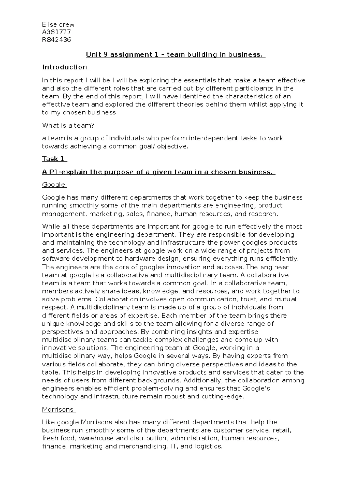 Unit 21 Assignment 1: Distinction on Employee Training and Development - Studocu