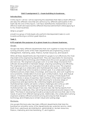 Assignment 2 unit 5 - Unit 5: Assignment 2 External factors that ...