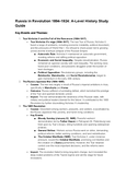 History 1E: Russia - A2 - A Level - Sixth Form (A Levels) - Studocu