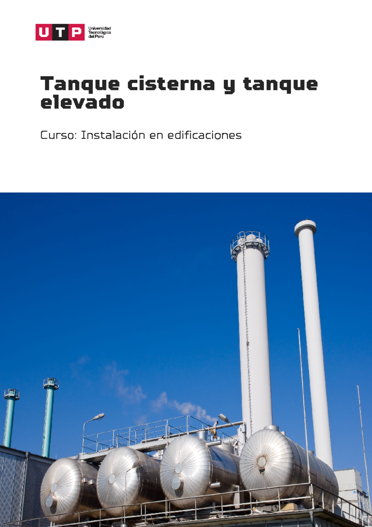 Instalación y Funcionamiento de Tanques Cisterna y Elevados - Curso: Instalación en ...