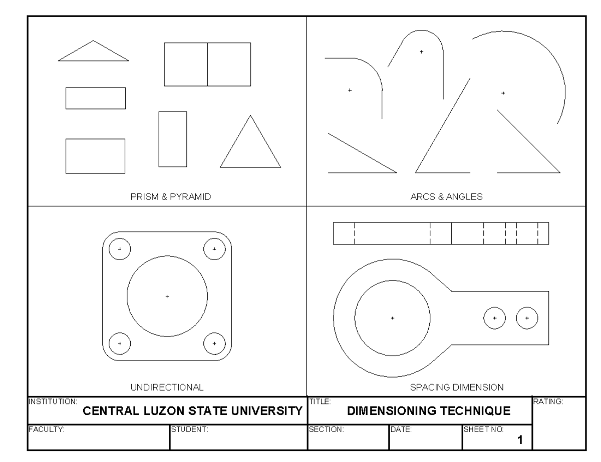 LAB1 - template for laboratory report plates for engineering drawing ...