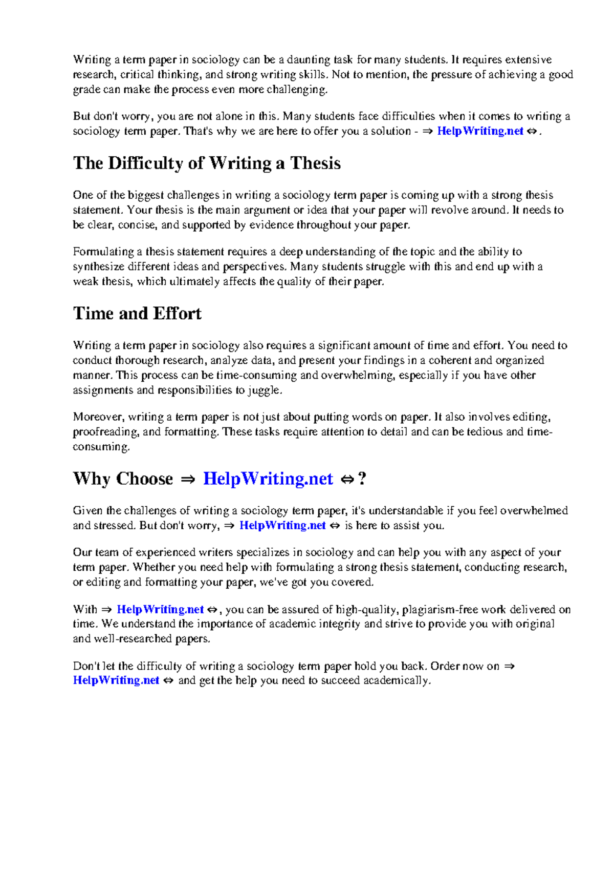 Sociology 101: Creative Term Paper Topics & Writing Guidance - Studocu