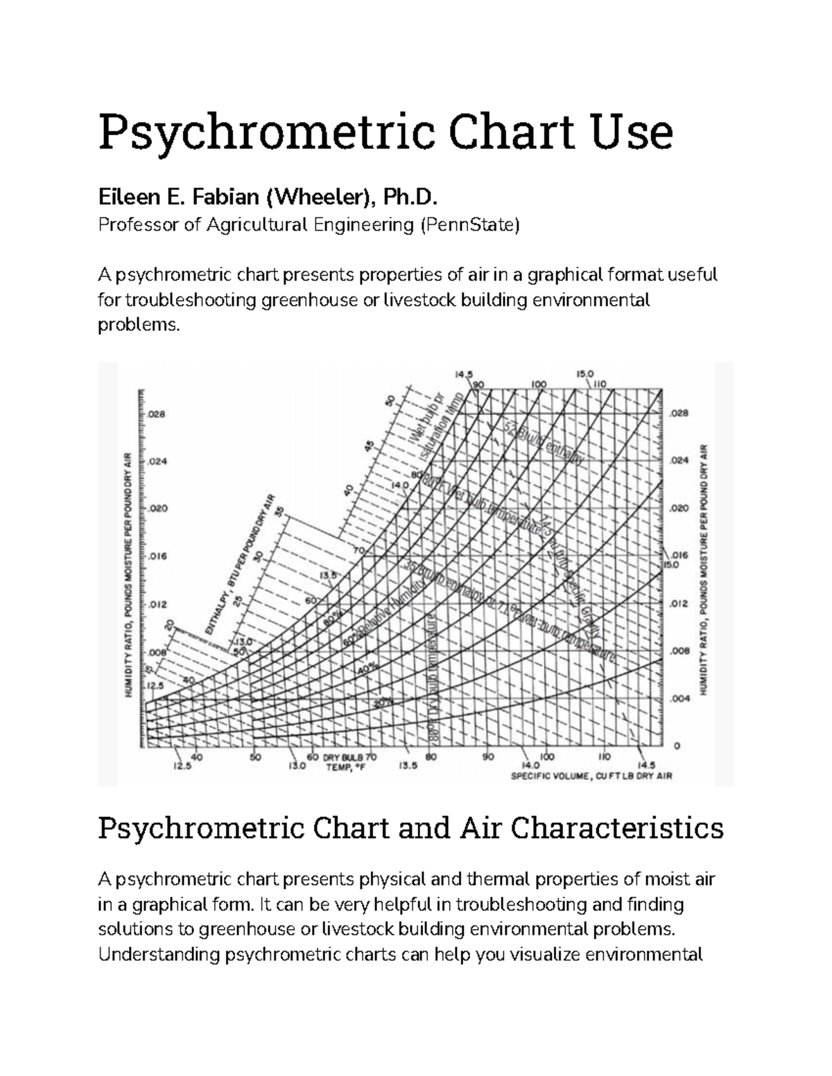 Understanding Psychrometric Charts in Agricultural Engineering (AE 101 ...