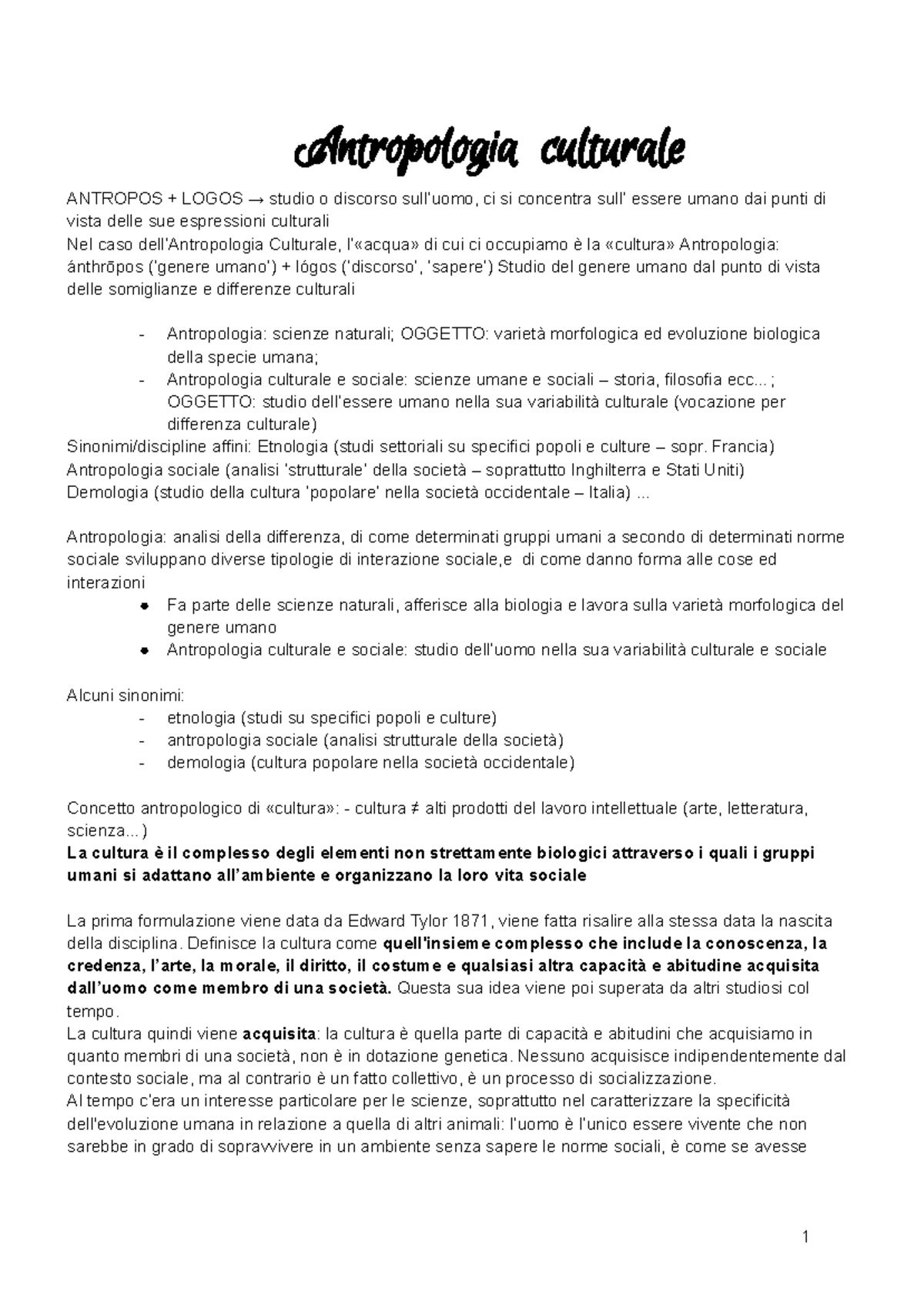 Antropologia Culturale: Studio delle Differenze Culturali e Sociali ...