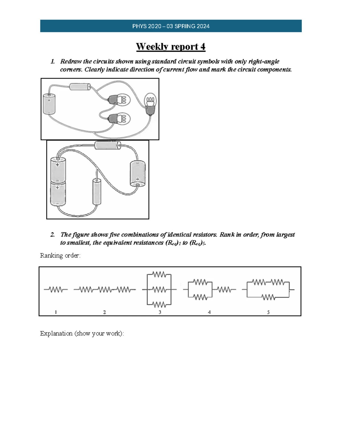 AP Physics 1 Unit 1 - Kinematics Student Workbook (2021) - Studocu