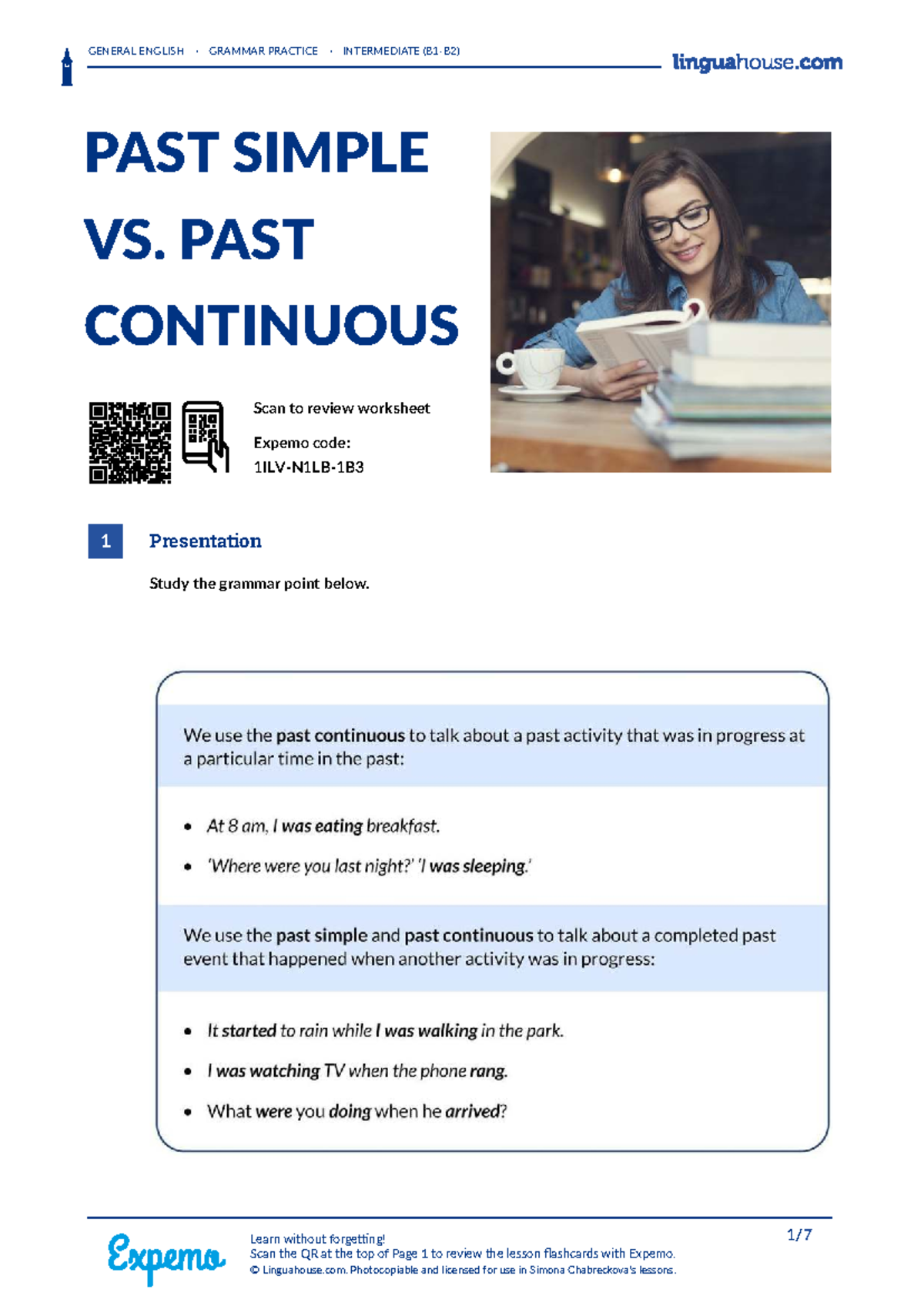 INTERMEDIATE ENGLISH GRAMMAR: PAST SIMPLE VS. PAST CONTINUOUS - Studocu