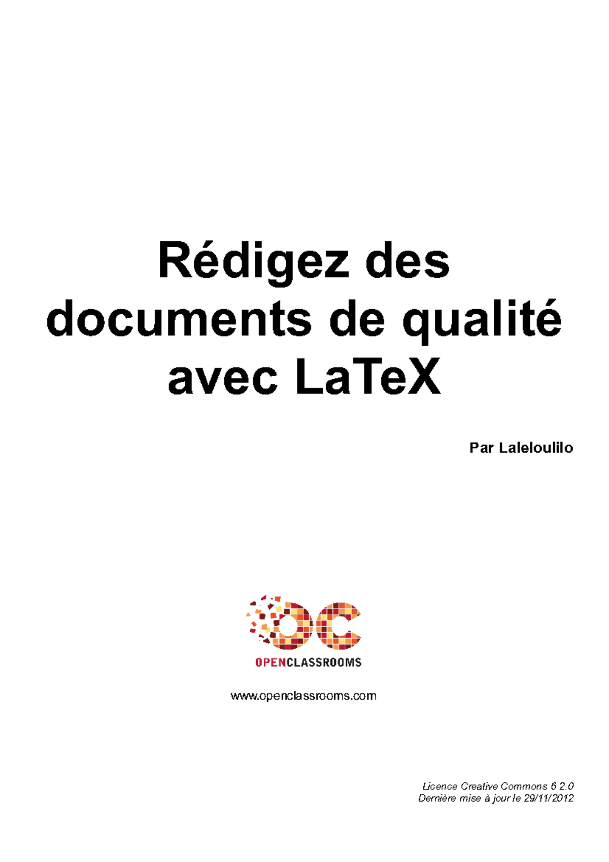 Rédigez des Documents de Qualité avec LaTeX : Guide Complet - Studocu