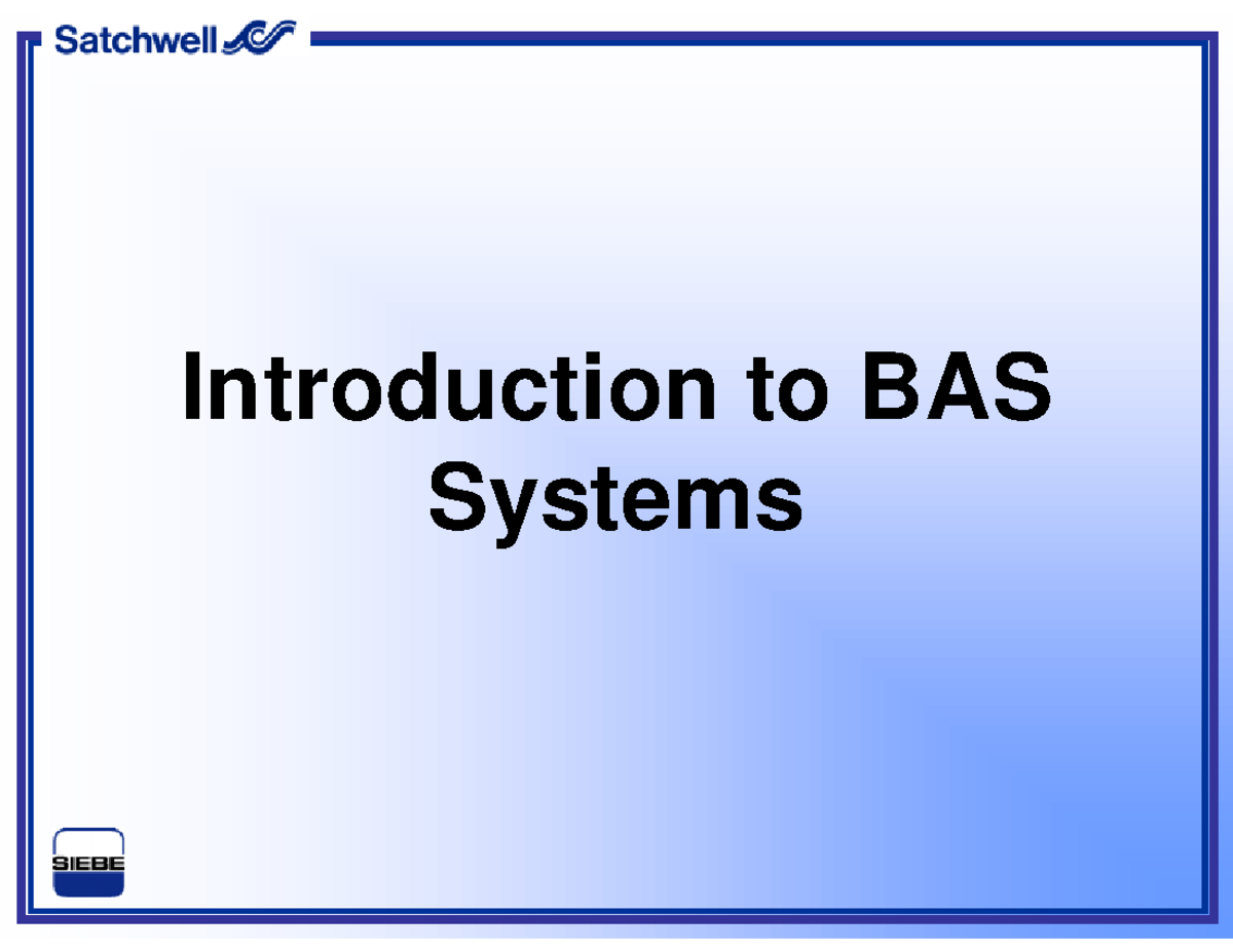 BMS 101: Comprehensive Overview of Building Management Systems - Studocu