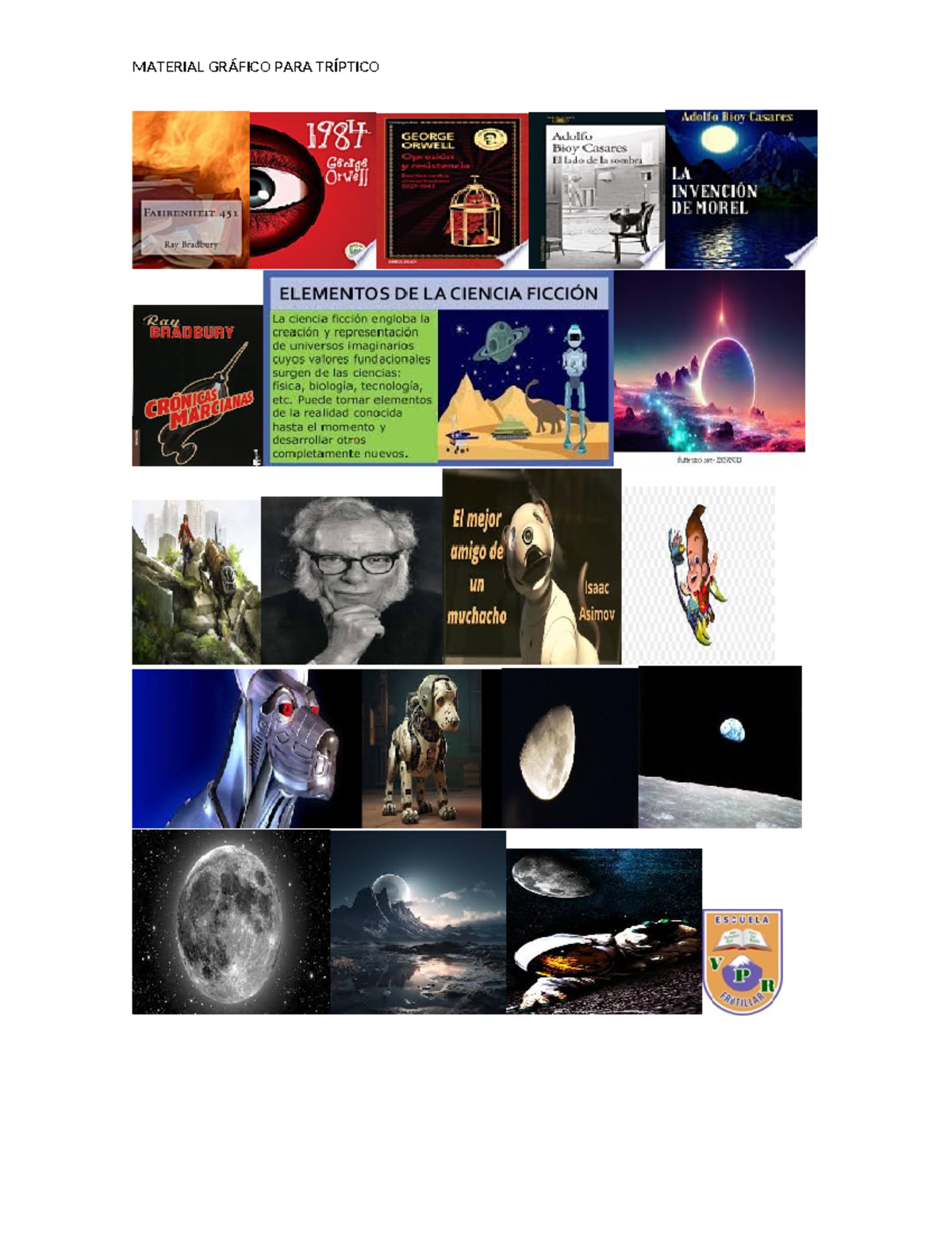 Material PARA Tríptico Asimov - Lengua Materna - MATERIAL GRÁFICO PARA ...