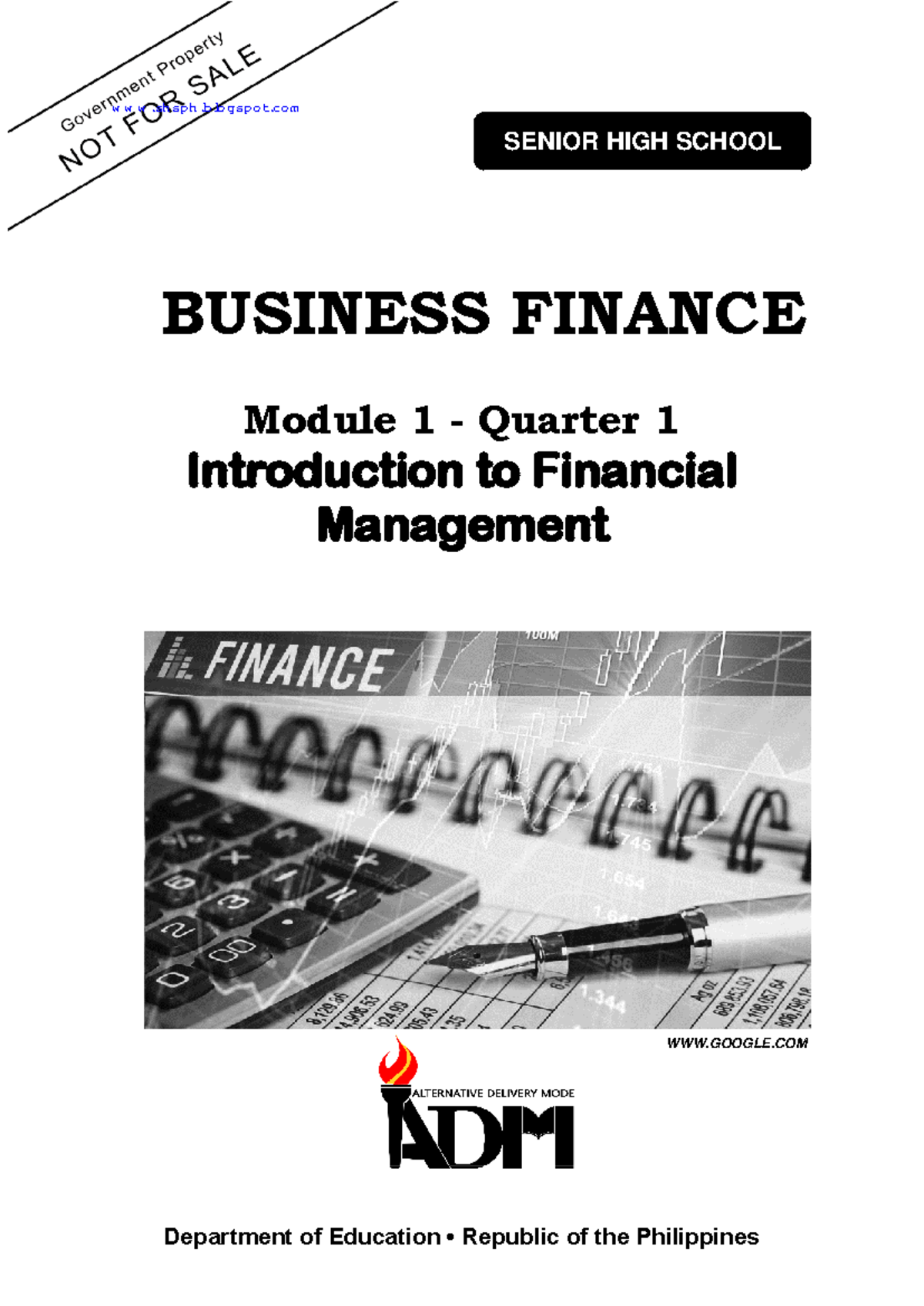 Business Finance Module 1: Intro to Financial Management - GRADE 12 ...