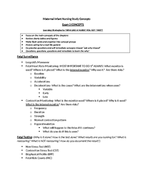 Maternal sim lab 1 notes - Sim’s Lab Notes Cervical EffaceMent ...