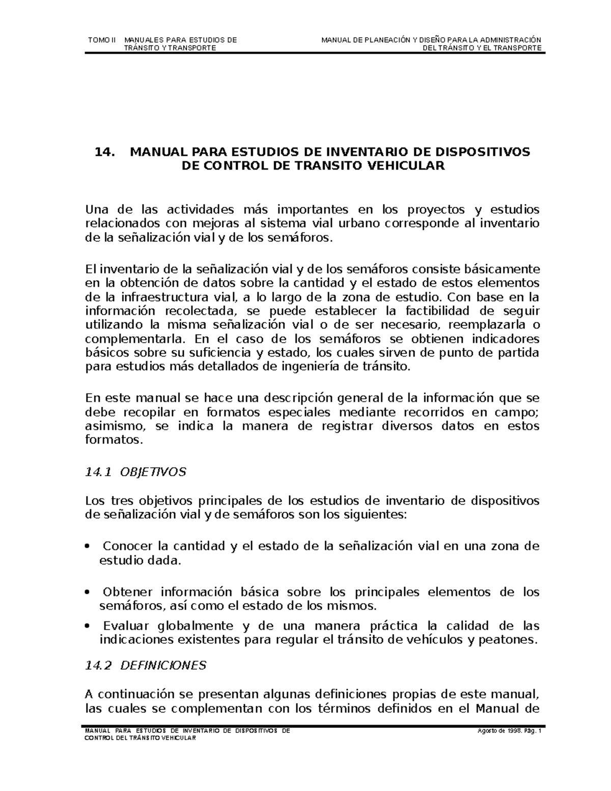 Inventario Señalización - TRÁNSITO Y TRANSPORTE DEL TRÁNSITO Y EL ...