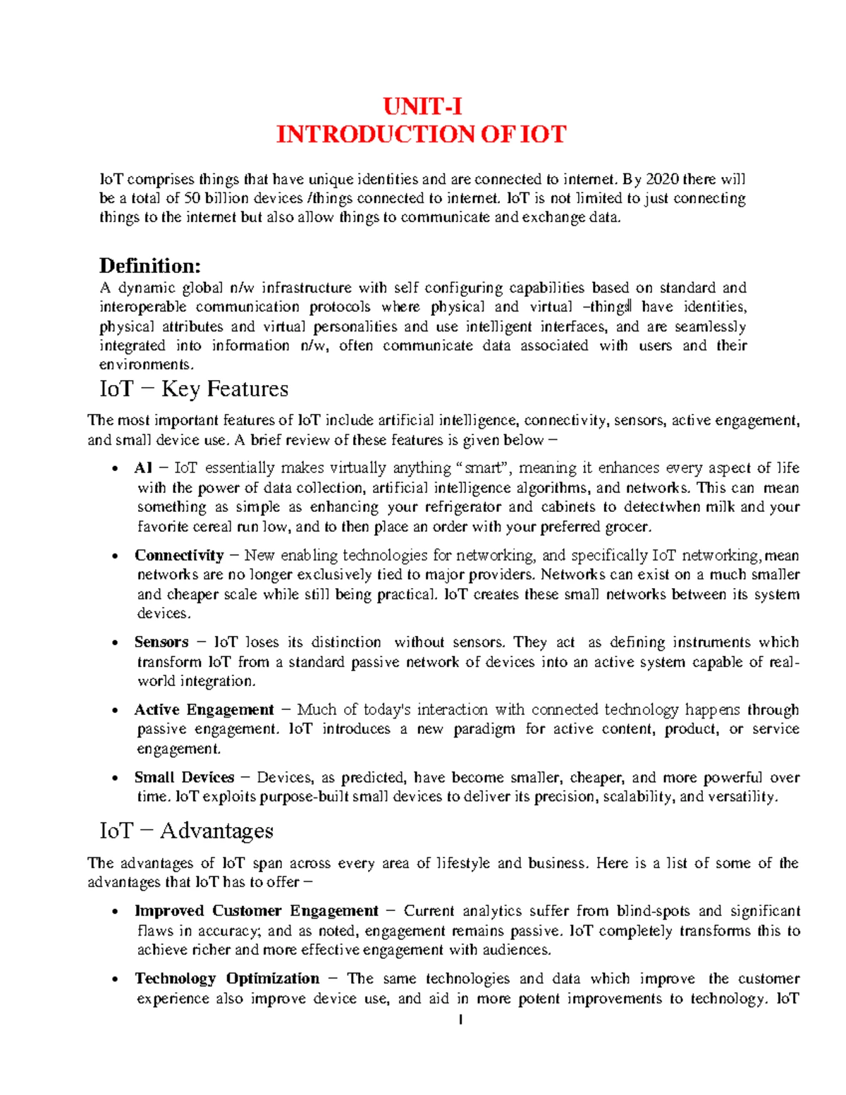 Syllabus - EC600OE: FUNDAMENTALS OF INTERNET OF THINGS (Open Elective – I) B. ECE III Year II ...