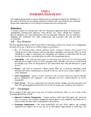 Syllabus - EC600OE: FUNDAMENTALS OF INTERNET OF THINGS (Open Elective – I) B. ECE III Year II ...