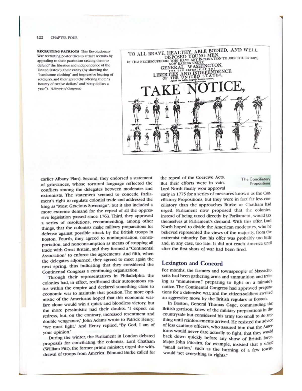 122 CHAPTER FOUR: RECRUITING PATRIOTS IN THE REVOLUTIONARY WAR - Studocu