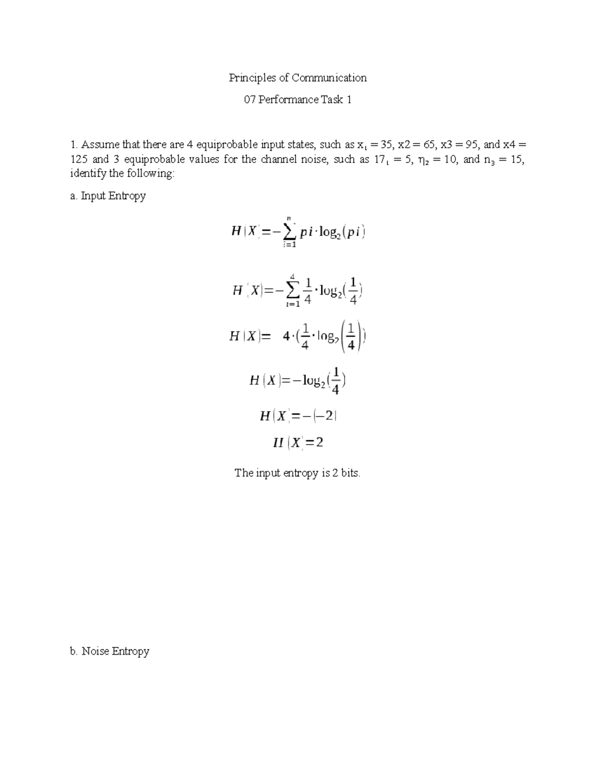 Principle TP Finals - 07 Performance Task 1: Communication Entropy ...