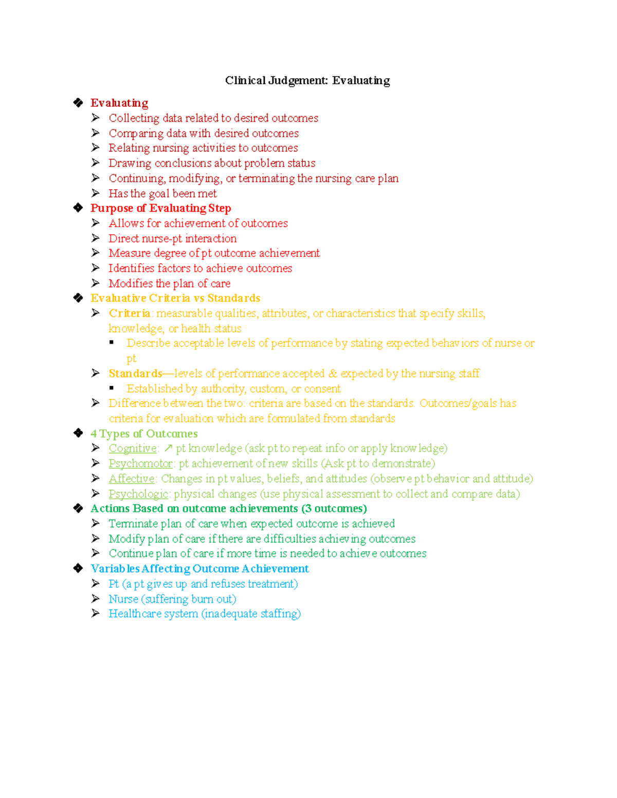 Clinical Judgement Evaluation: Key Steps and Considerations - Studocu