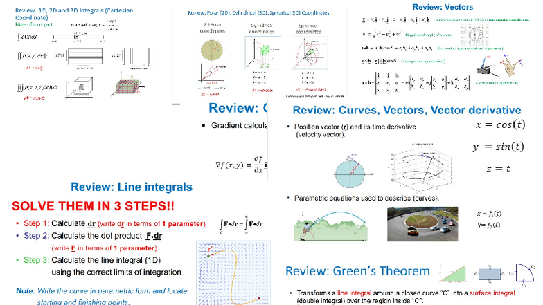 Calc 2 Final Exam: Comprehensive Review of Vectors and Integrals - Studocu