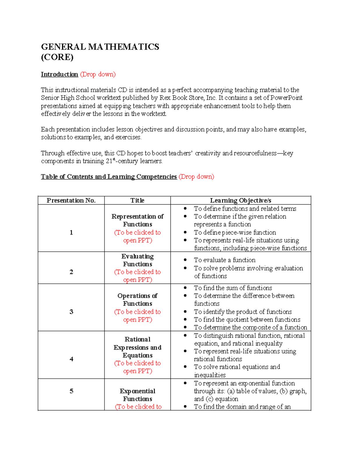 General Mathematics - Guide instruction for lesson handouts in math ...