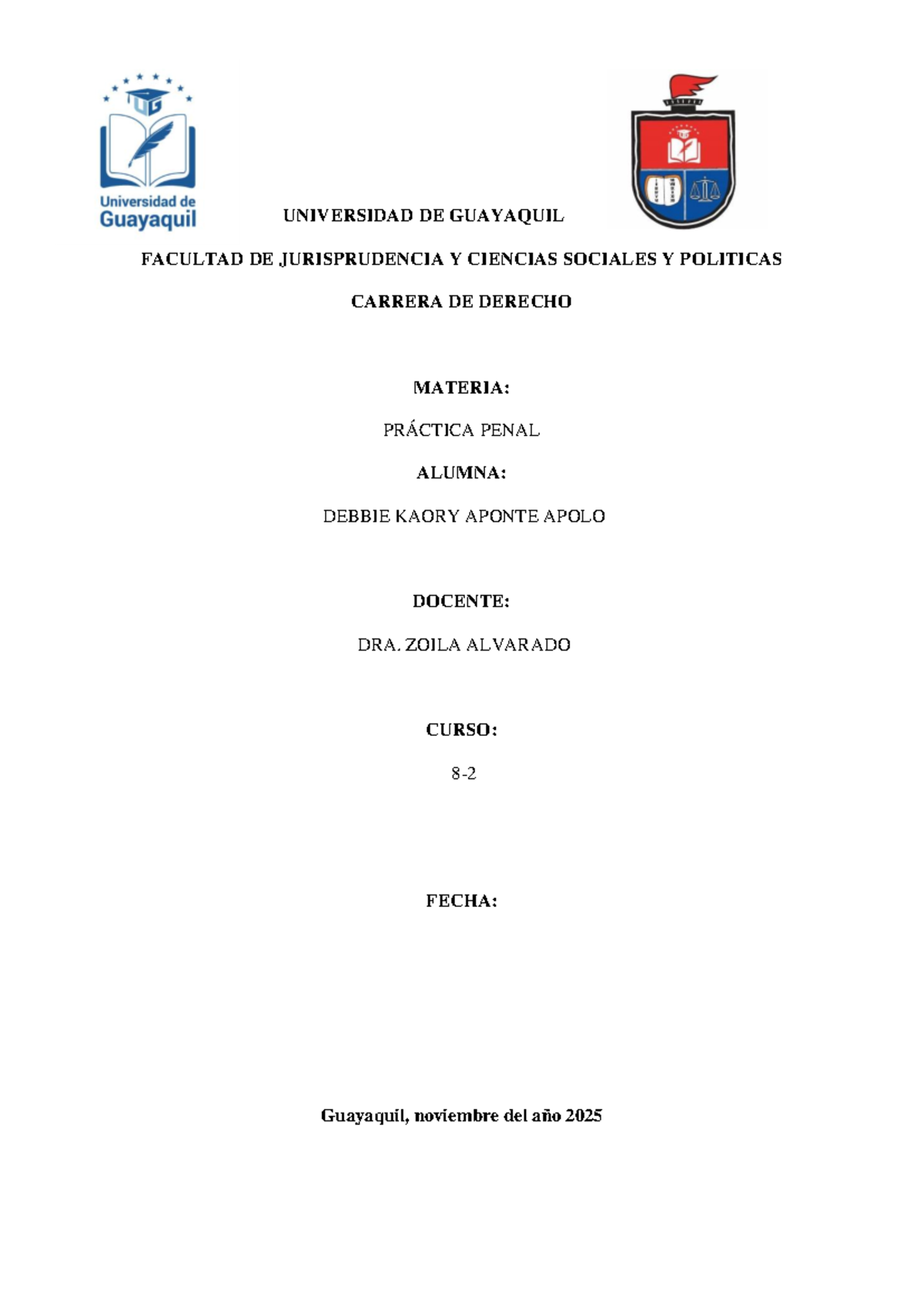 Teoría de la Imputación Objetiva - Práctica Penal (Derecho) - Studocu