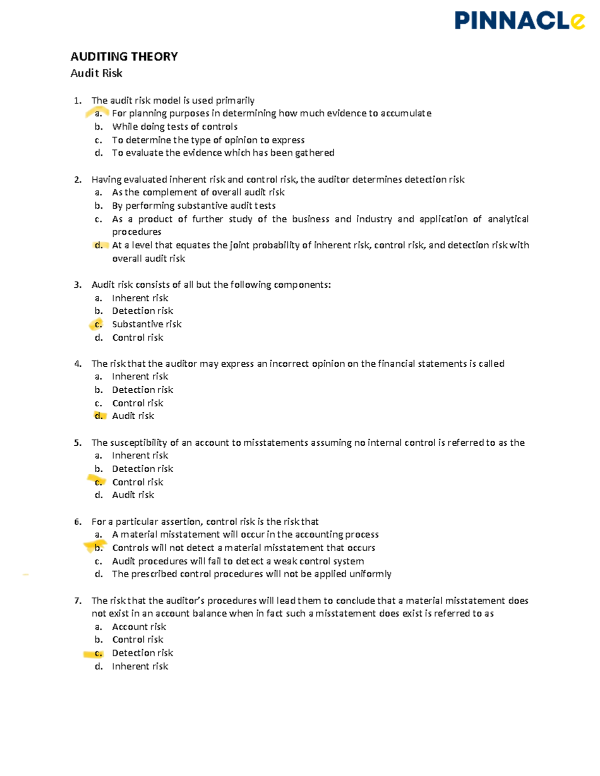 AT Audit Risk - Understanding the Audit Risk Model and Its Components ...