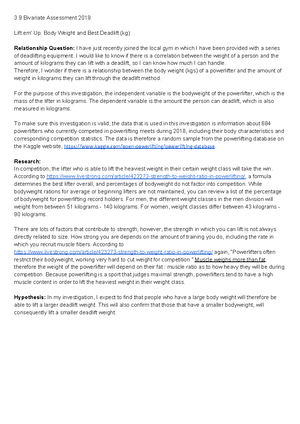 NCEA Level 3 Statistics AS91581 Excellence Exemplar - NCEA Level 3 ...