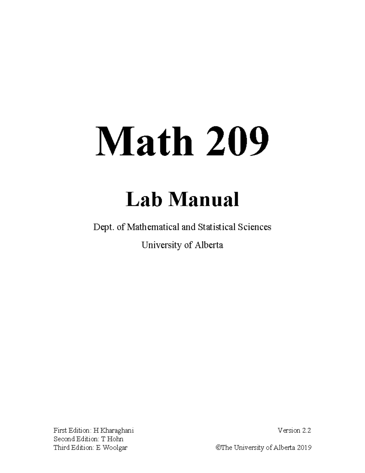 Math 209 Lab Manual: Multivariable Functions & Partial Derivatives - Studocu
