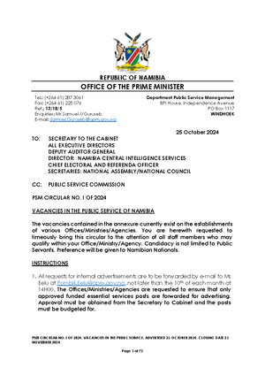 [Solved] In Namibia teachers are expected to maintain and adhere to ...