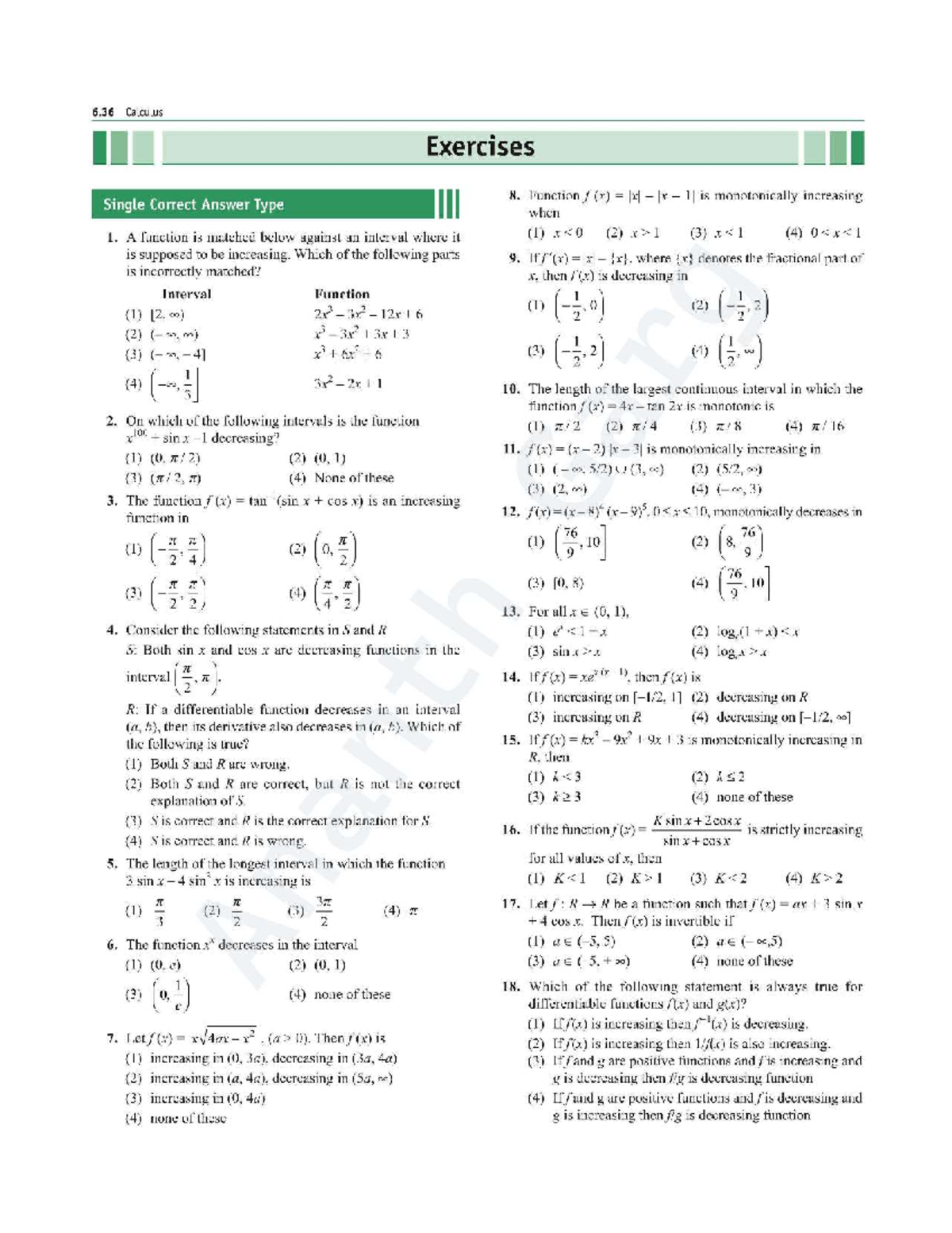AOD Revision Notes for Calculus 6.36 and 6.39 - Studocu