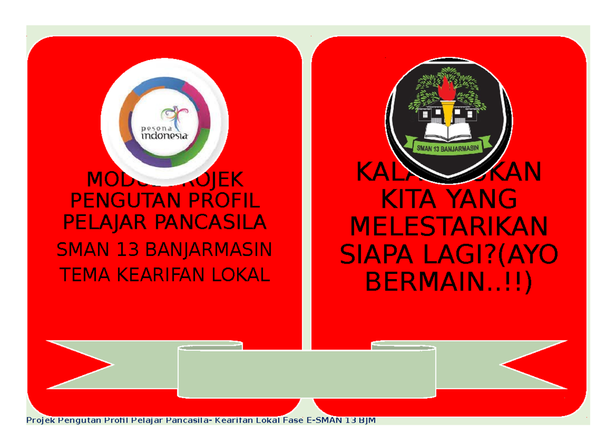 Modul Projek; Kearifan Lokal siap jalan - MODUL PROJEK PENGUTAN PROFIL ...