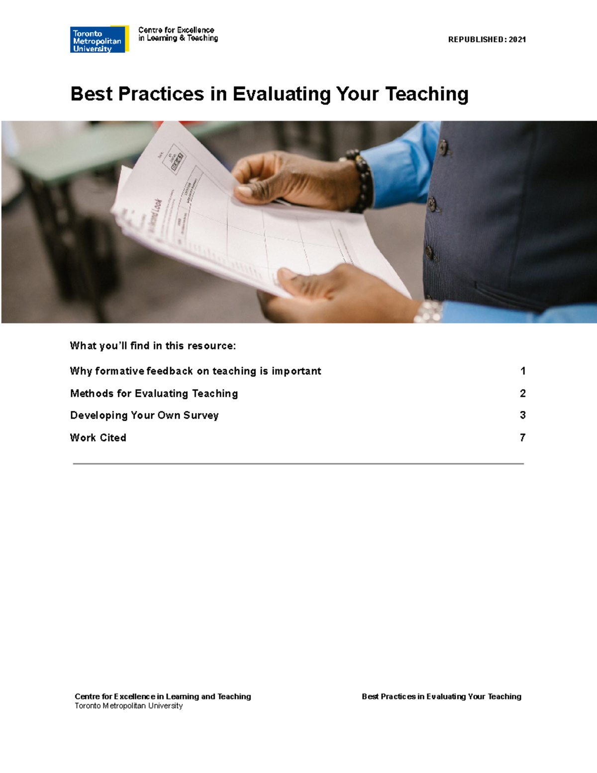 Best Practices in Evaluating Your Teaching (2021) - BP Guide - Studocu