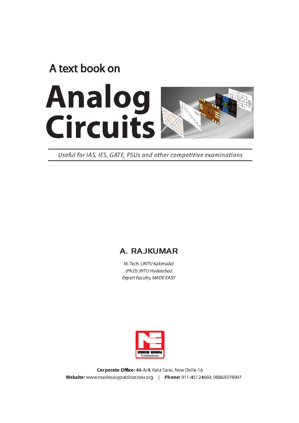 Analog Circuits Textbook for ECE, EEE, EIE - 2019 Edition - Studocu