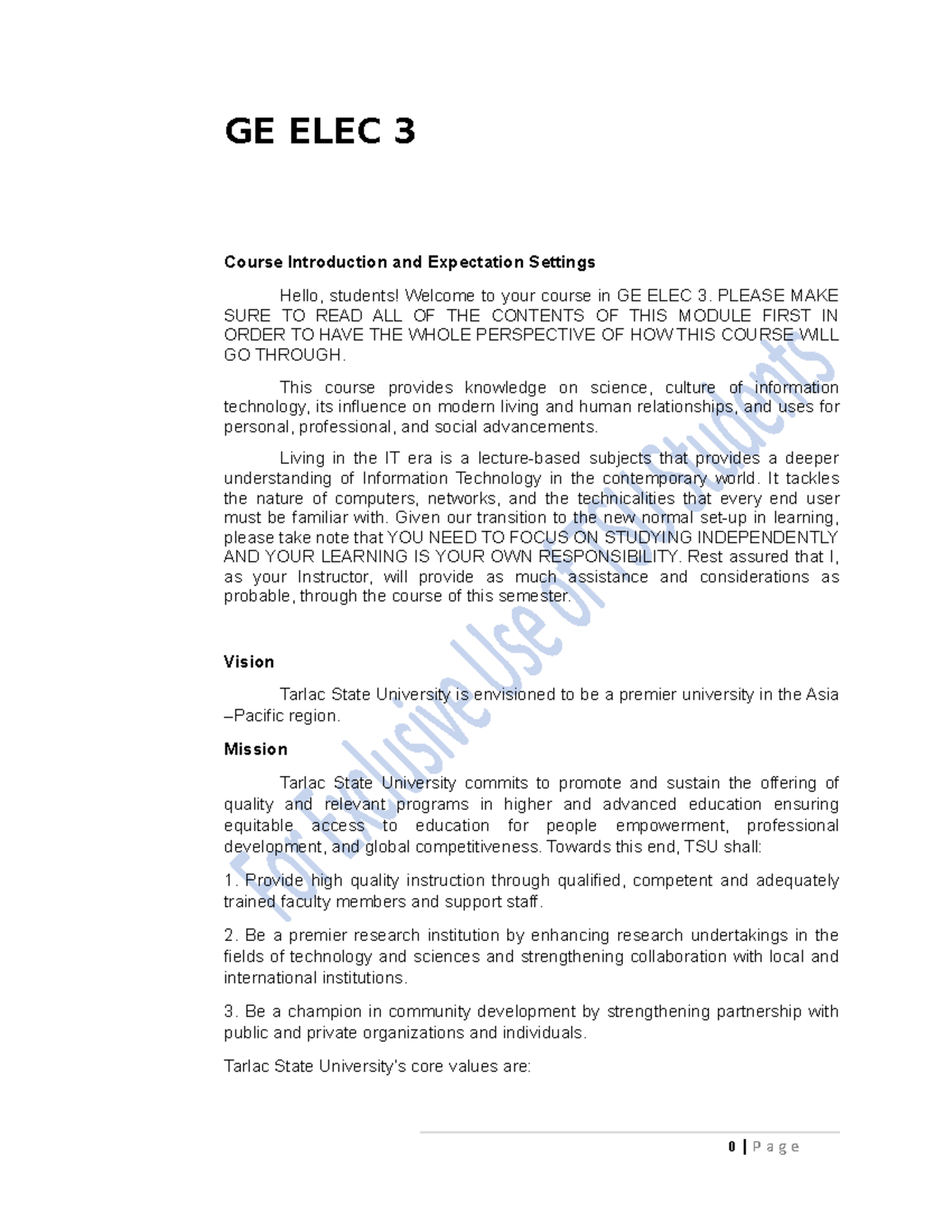 GE ELEC 3 Chapter 1: Introduction to Information and Communication Technology - Studocu