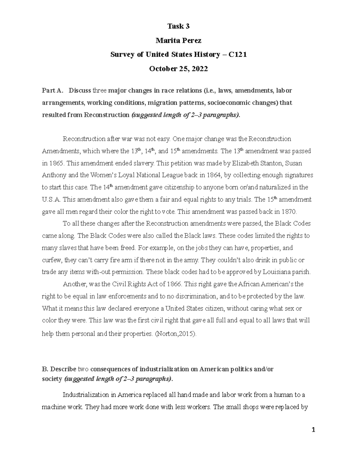 Final.Task 3 - .Task 3 from C121 - Task 3 Marita Perez Survey of United ...