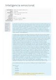 Examen Semanal 6 de Inteligencia Emocional - Calificación 9.3/10 - Studocu