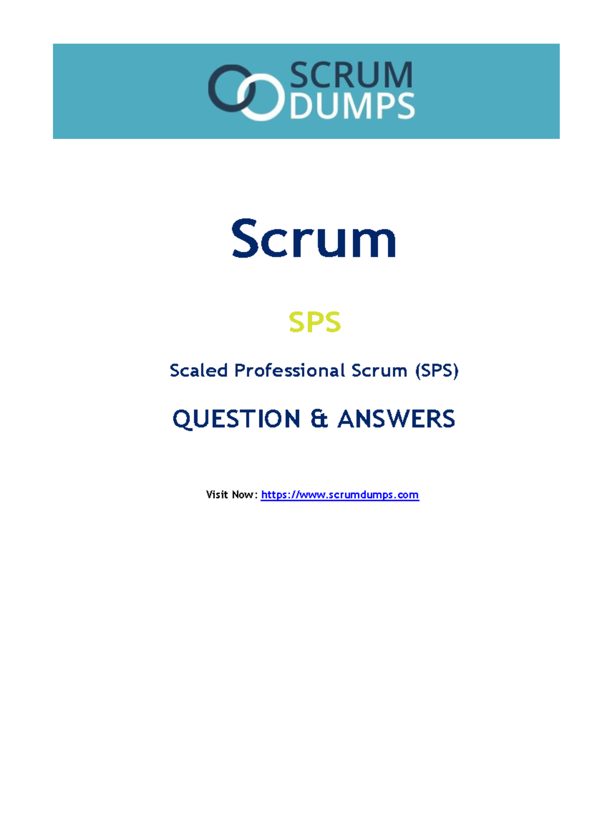 SPS - Scaled Professional Scrum Exam Questions & Answers - Studocu