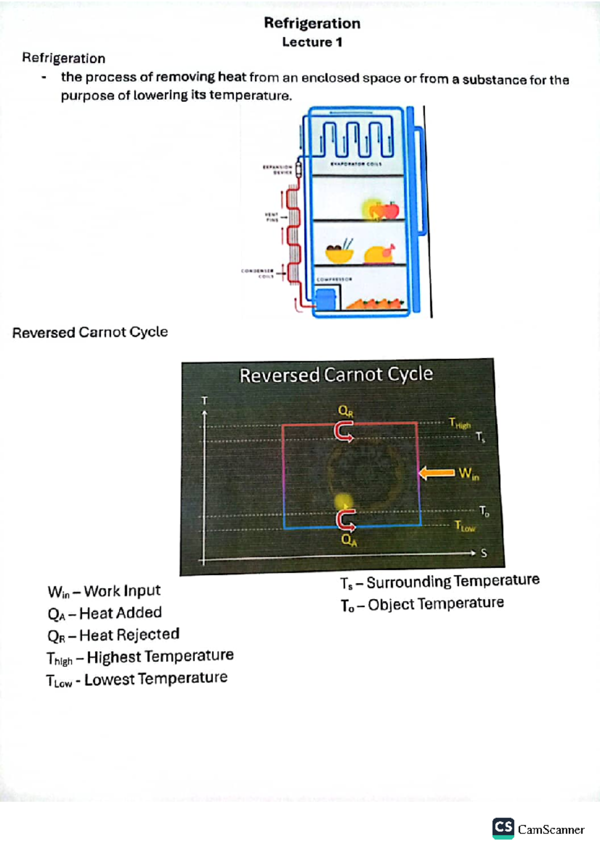 Refrigeration Engineering Lecture 1 - BS Mechanical engineering ...