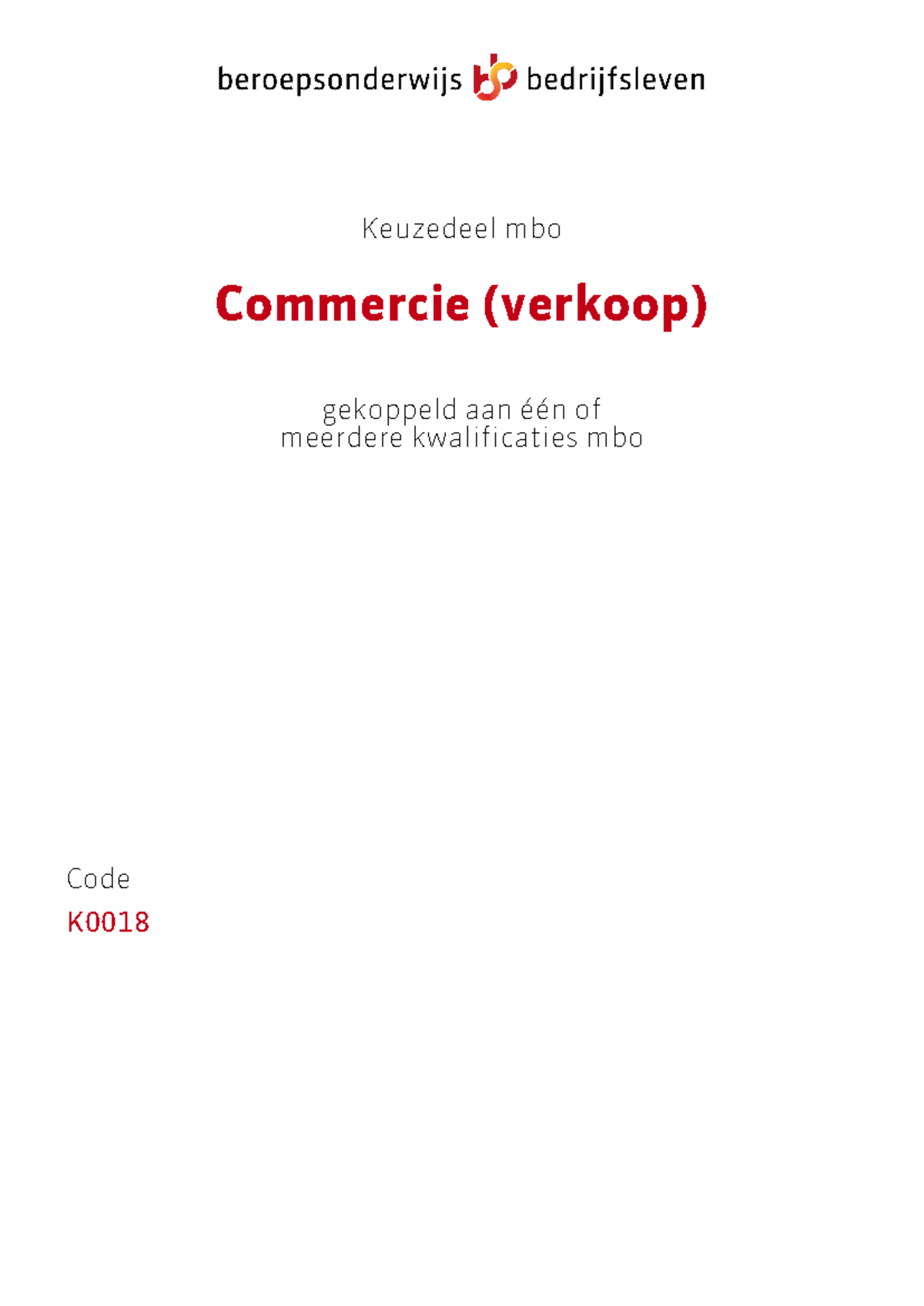 Commercie (verkoop) SBB - Essentiële Kennis en Vaardigheden MBO K ...