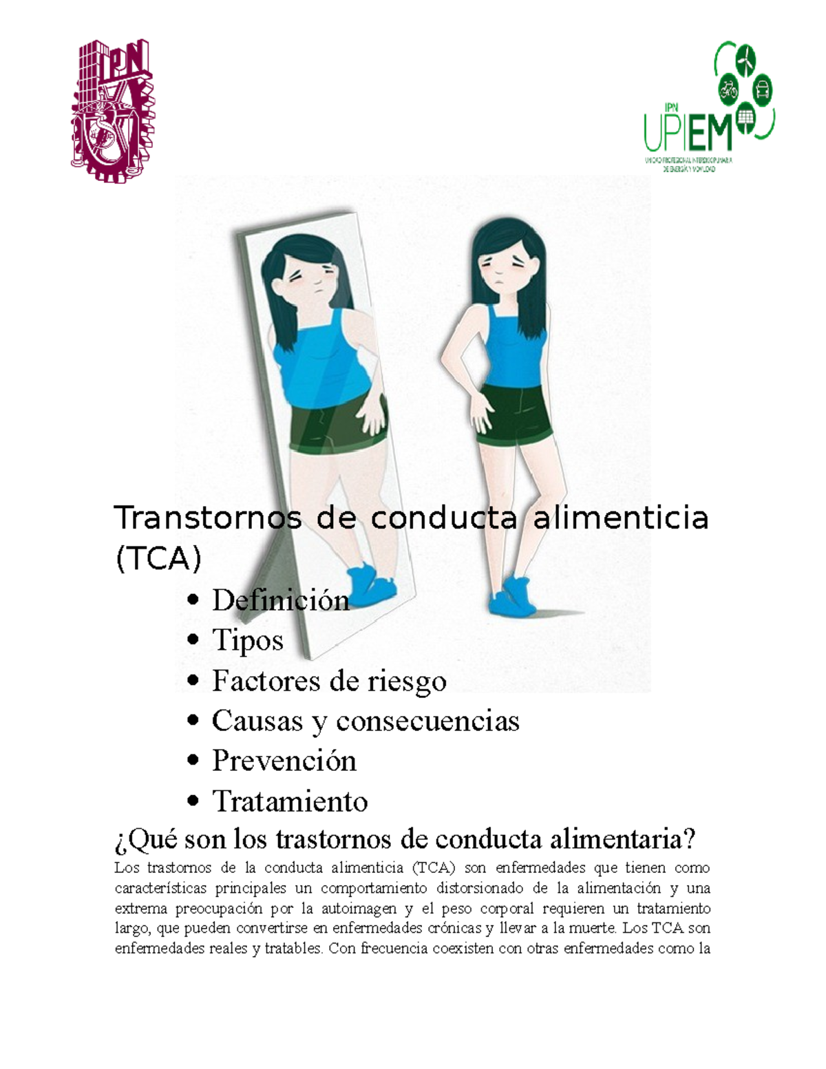 Trastornos de conducta alimentaria - Los TCA son enfermedades reales y ...