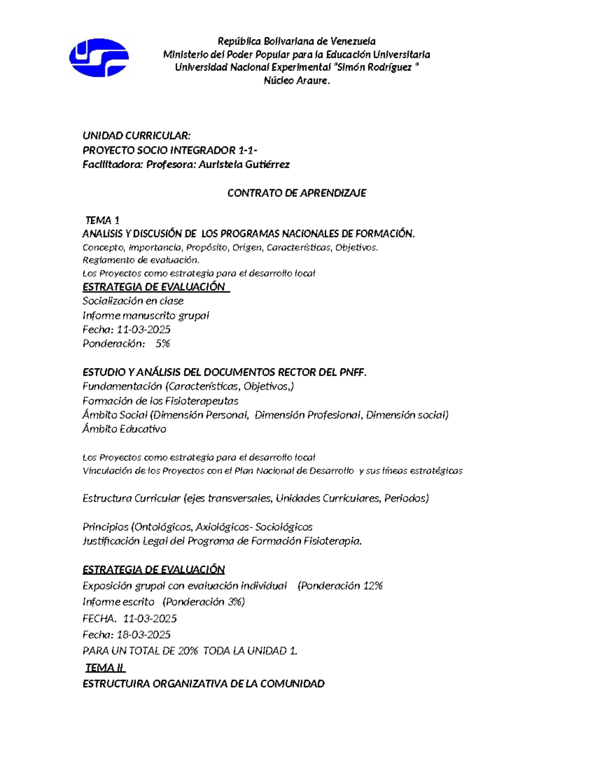 Análisis y Discusión de Programas Nacionales de Formación - PNFF - Studocu