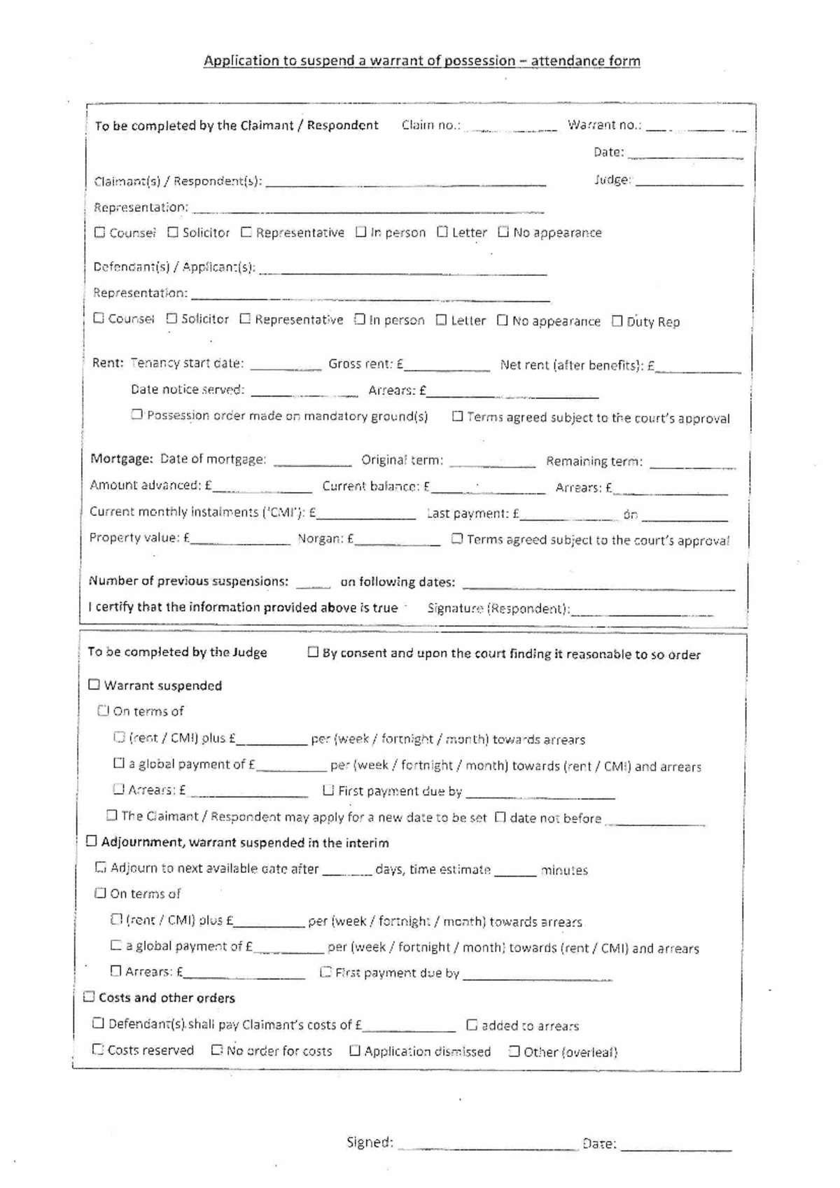 Warrant Suspension Application Form - Court Practice Guidelines - Studocu