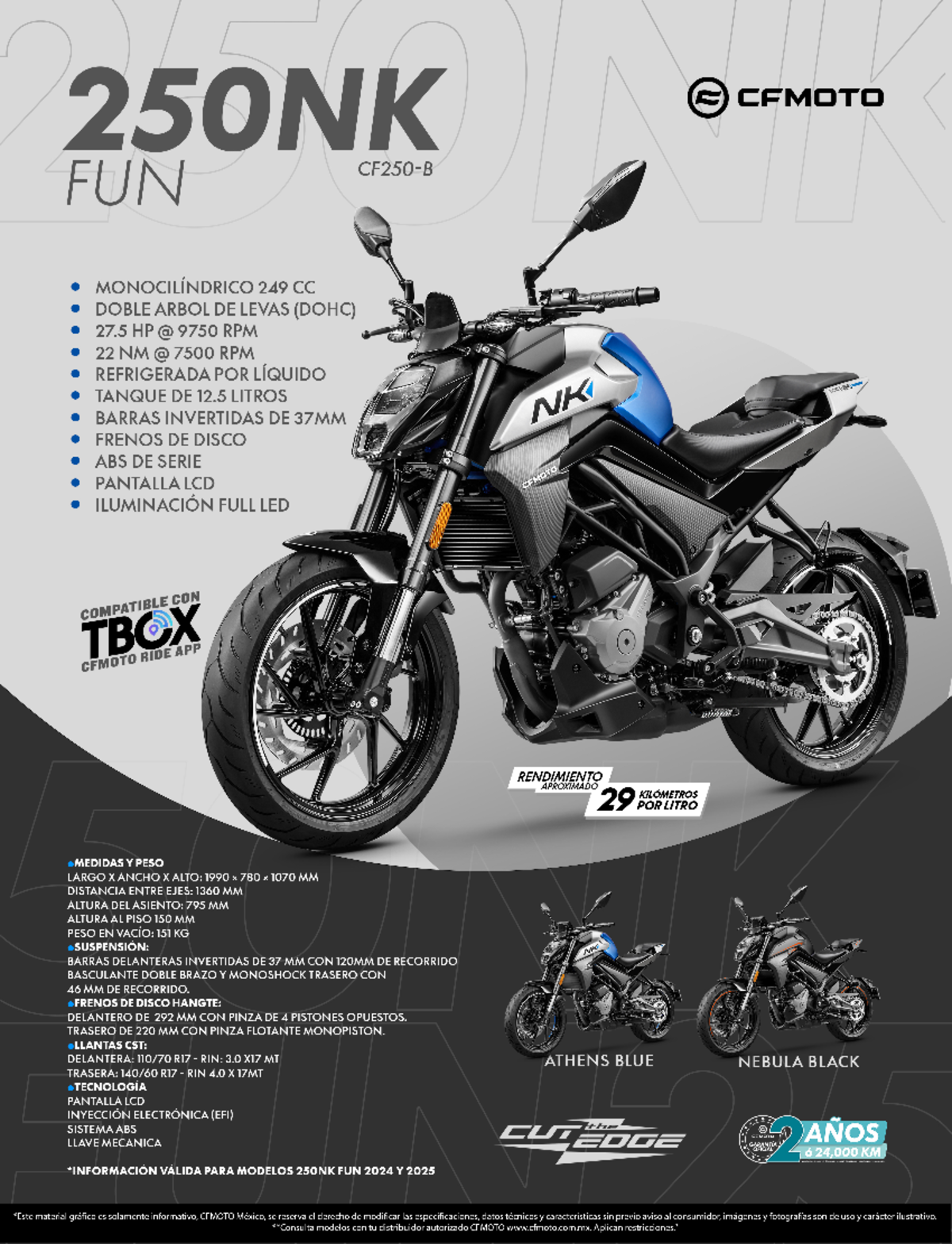 Ficha Técnica 250NK FUN - CFMOTO CF250-B 2024/2025 - Studocu