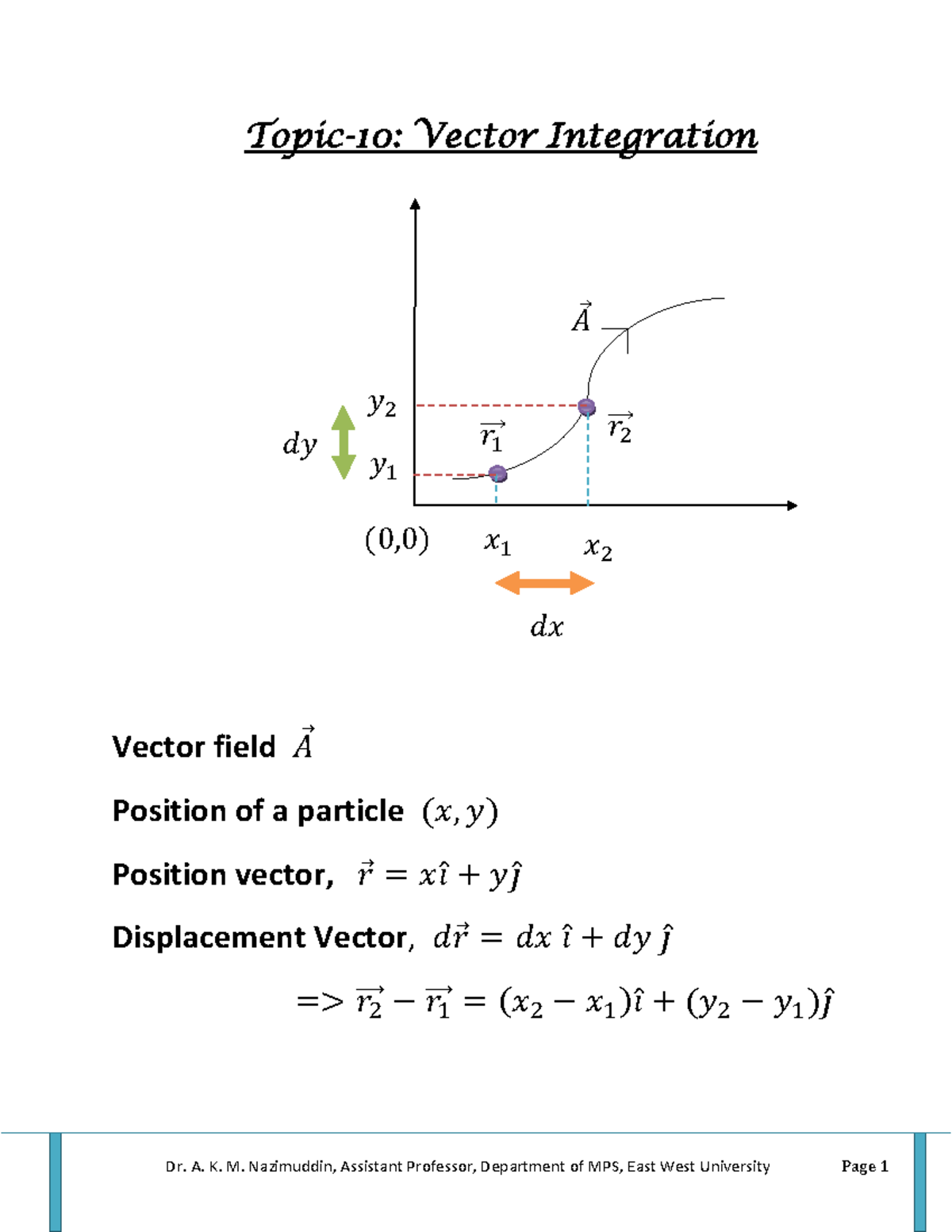 Vector Integration: Line Integrals in Vector Fields (MPS) - Studocu