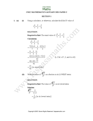 CSEC Mathematics June past papers 2017 P1 - Caribbean Civilization ...